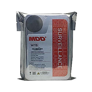 MDD (MDD14TSATA25672DVR) 14TB 7200RPM 256MB Cache SATA 6.0Gb/s 3.5inch Internal Surveillance Hard Drive - 3 Years Warranty (Renewed)