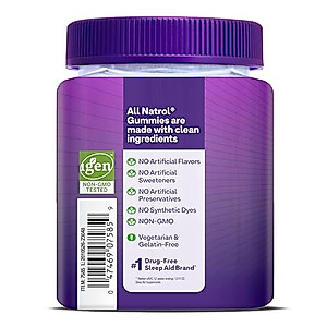 Natrol 5mg Melatonin Gummies, Sleep Support for Adults, Melatonin Supplements for Sleeping, 60 Strawberry-Flavored Gummies, 30 Day Supply