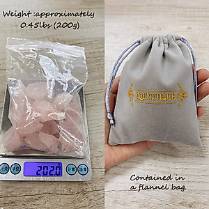 QINJIEJIE Amethyst Crystals Raw Natural Healing Crystal Stones Large 1" Bulk Rough Quartz Rocks Gemstones for Polishing Tumbling Cabbing Fountain Decor Wicca Reiki Stone