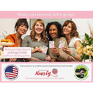 Party Hearty Baby Shower Games for Girl, 40 Emoji Scratch Off Lottery Tickets, Baby Games Ideas, Scratch Off Game, Pink