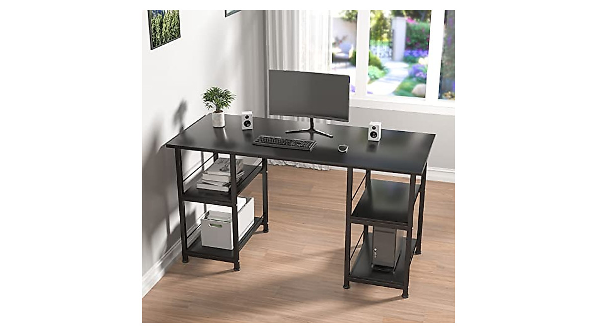 Jerry & Maggie Black Computer Desk - Modern & Stylish