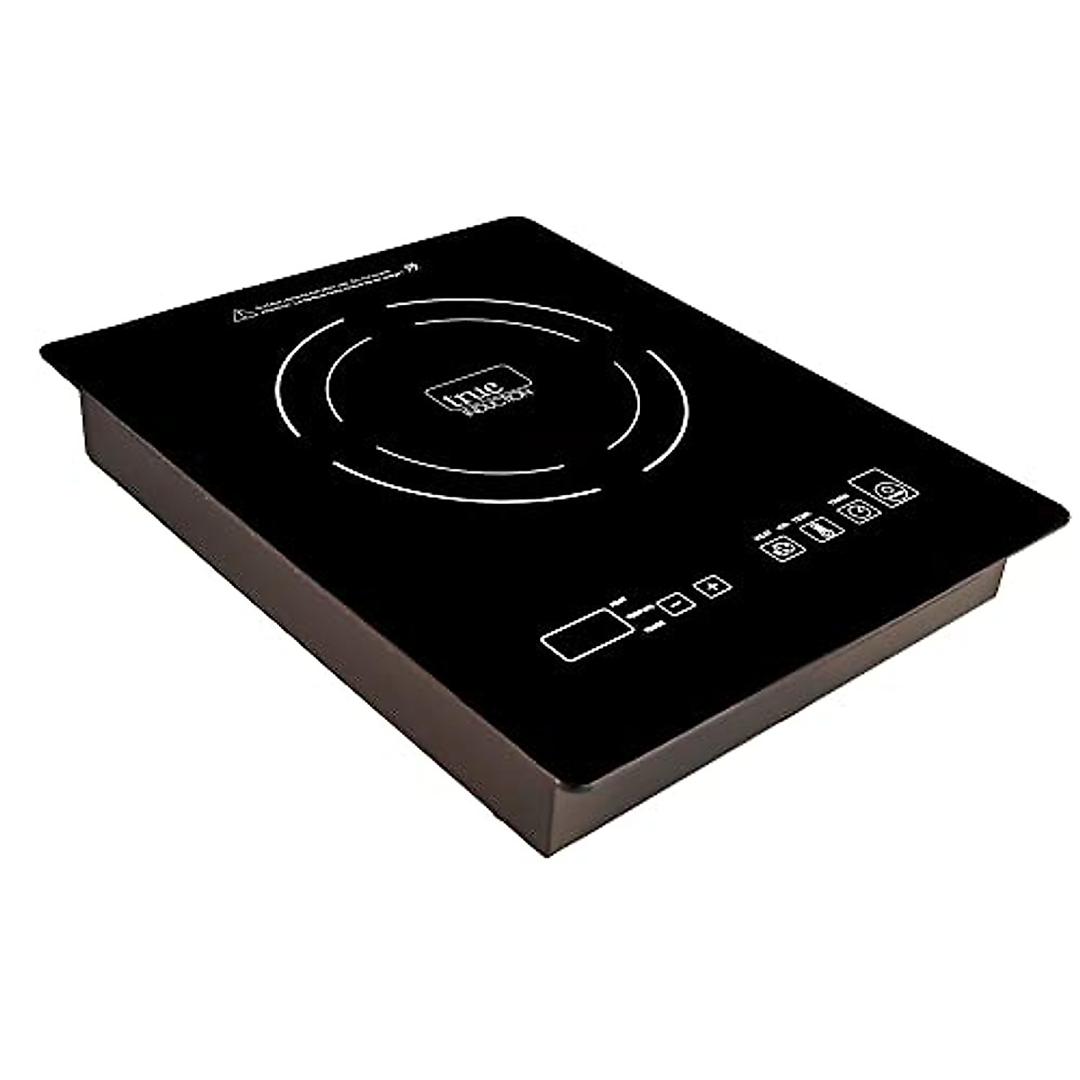 True Induction TI-1B 12-inch Single Element Black Induction Glass-Ceramic Cooktop 1750W 858UL Certified