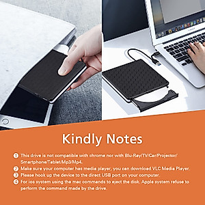 External DVD Drive, Amicool USB 3.0 Type-C CD DVD +/-RW Optical Drive USB C Burner Slim CD/DVD ROM Rewriter Writer Reader Portable for PC Laptop Desktop MacBook Mac Windows 7/8.1/10 Linux OS Apple