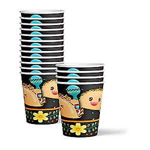 Taco Twosday 2nd Birthday Party Supplies Set Plates Napkins Cups Tableware Kit for 16