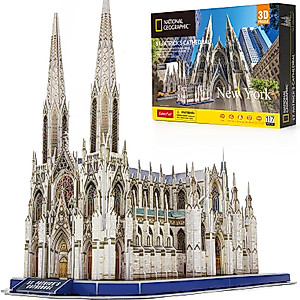 CubicFun 3D Puzzles for Adults St.Basil's Cathedral National Geographic Architecture, Moscow Puzzles for Adults Russia Building Gifts for Women Men, Model Kits Toys for 8 Year Old Girls, 224 Pieces