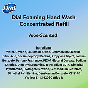 Dial Foaming Hand Wash Concentrated Refill, Aloe-scented, 8 pack, 6.72 fl oz
