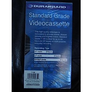 Standard Grade VHS Videocassette 6 Hours in Ep Mode