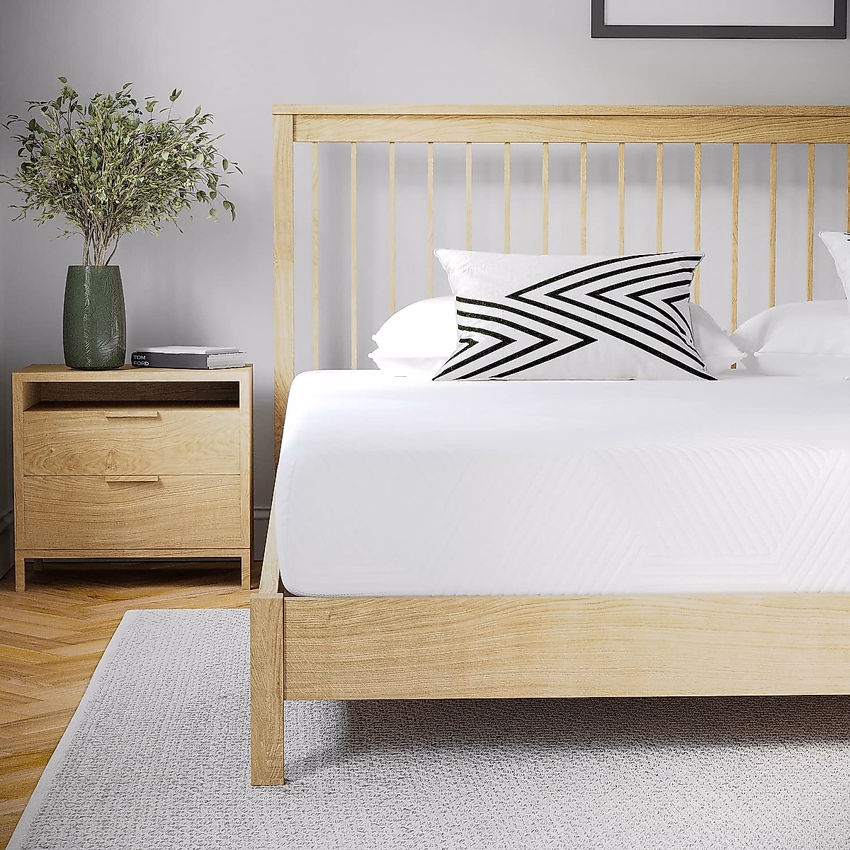 Flash Furniture Jasmine 8 Inch Green Tea Memory Foam Mattress - Charcoal Infused - Supportive Pressure Relief - CertiPUR-US Certified Foam - King Mattress in a Box