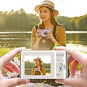 Pssopp Kids Digital Camera 44MP Kids Camera 2.7K Video Recording Digital Camera for Boys Girls Age