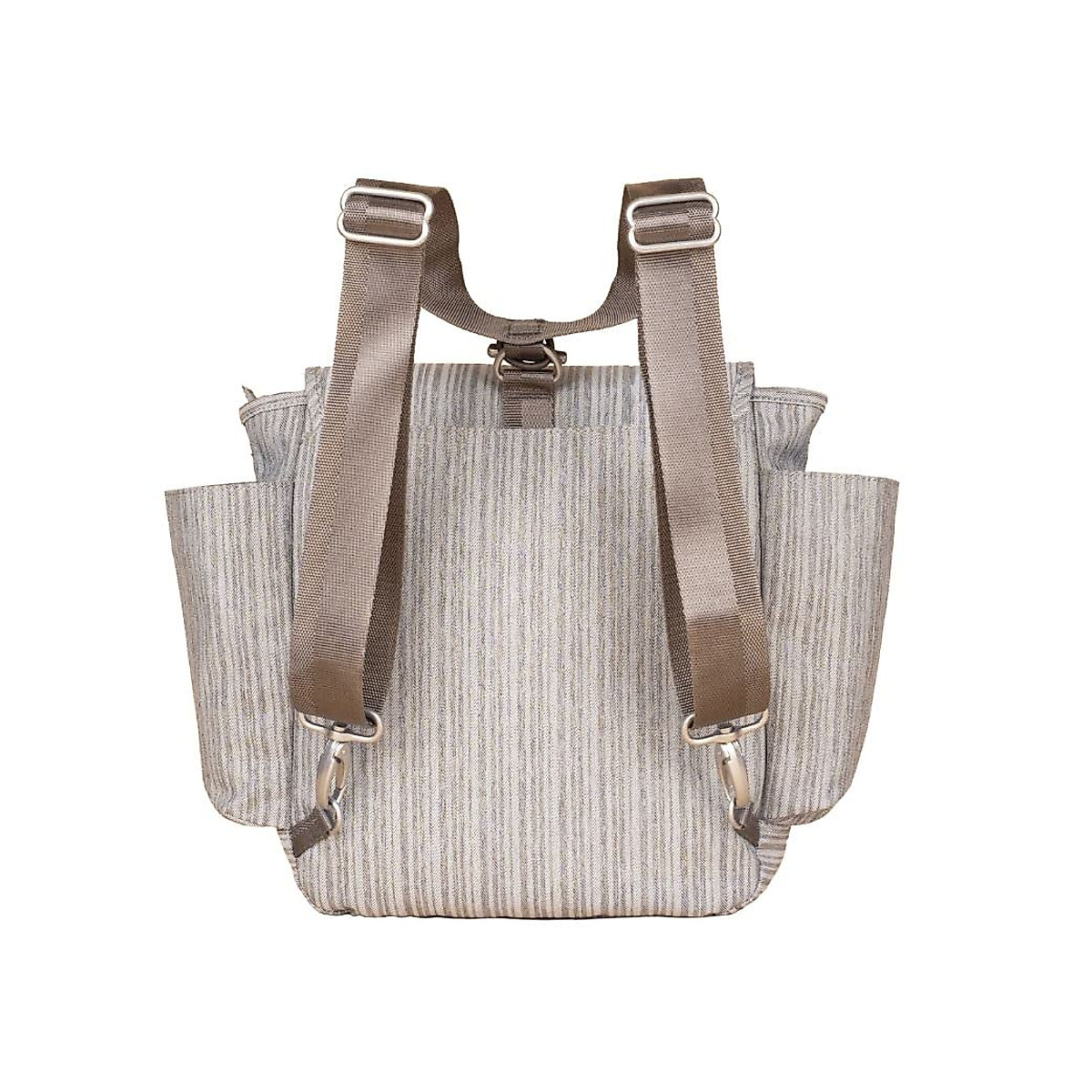 HAIKU To Go Convertible 2.0 Crossbody and Backpack Messenger-Style Travel Bag with Adjustable Shoulder Straps and Dual Water Bottle Pockets, Gray Poplar