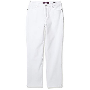 Gloria Vanderbilt Women's Amanda Classic High Rise Tapered Jean, Vintage White, 18 Regular