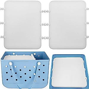 2 Pack Divider Tray for Bogg Bag Beach Bag Organizer Tray Compatible with BOGG BAG X Large Accessories Insert Tray for Organizing and Dividing Space-White