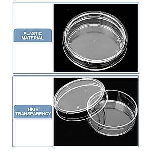 30pcs Culture Plate Petri Plates Laboratory Petri Dish Petri Dishes with Lids Petri Dish for Experiments Science Petri Dishes Tissue Culture Dish Culture Petri Dishes Agar Plates