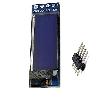 Kiro&Seeu 0.91 inch 128x32 I2C IIC Serial OLED LCD Display Screen DIY Module 4-PIN DC 3.3V 5V 12832 SSD1306 Low Consumption LED Display Compatible with PIC Ar-duino