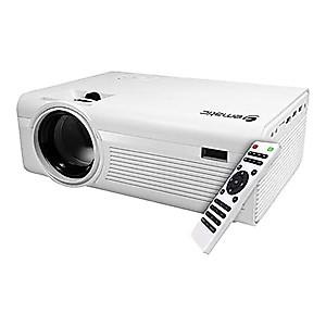Ematic EPJ590WH Portable Projector 800 x 480 Native Resolution Support 1080p Video Source, Gaming Console, PC, Laptop, Streaming Devices and More