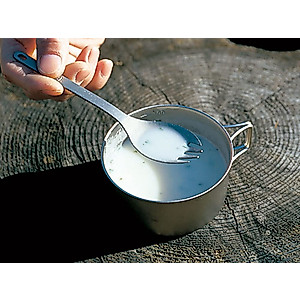 Snow Peak Titanium Spork - Lightweight Titanium Cutlery for Camping & Hiking - Compact & Portable Utensil for Easy Packing - Durable Camping Cookware Accessories