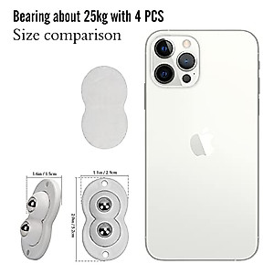 FYY Self Adhesive Caster Wheels, 8PCS Mini Swivel Wheels 360 Degree Rotation Stainless Steel Paste Pulley Sticky Pulley for Small Furniture Storage Box Trash Can Bins White