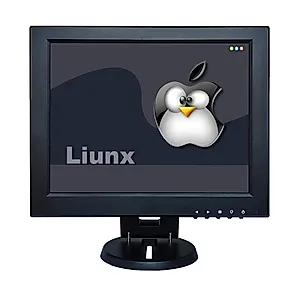 iChawk 12.1" inch Monitor 1024x768 4:3 Positive Screen HDMI-in USB VGA Plastic Case Built-in Speaker Support Linux Ubuntu Raspbian Debian OS Industrial Resistive Touch LCD Screen Display W121PT-592RL