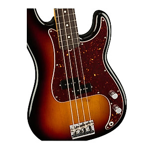 Fender American Professional II Precision Bass, 3-Color Sunburst, Rosewood Fingerboard