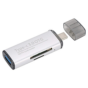 Push‑Type Designed USB3.0 Hub, 3 in 1 Hub, for Os X/Linux System OTG Memory Card Adapter