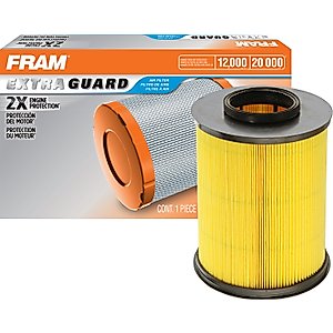 FRAM Extra Guard CA11114 Replacement Engine Air Filter for Select Acura TSX and Honda Accord (2.4L), Provides Up to 12 Months or 12,000 Miles Filter Protection