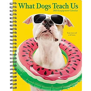 Willow Creek Press What Dogs Teach Us Softcover Weekly Planner 2024 Spiral-Bound Engagement Calendar (6.5" x 8.5")