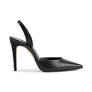 Karl Lagerfeld Paris Women's Caslynn Slingback Pump, Black, 8