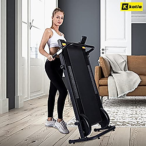kotia Manual Treadmill Non Electric Treadmill with 10° Incline Small Foldable Treadmill for Apartment Home Walking Running (Mode GHN213)