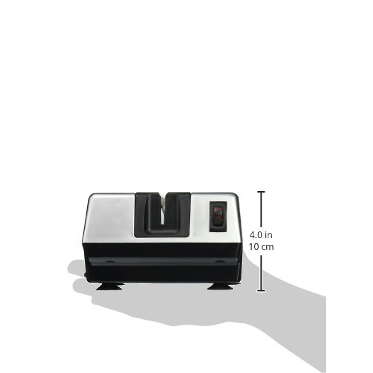 Mcgowan Diamondstone Electric Knife Sharpener, Silver Edition