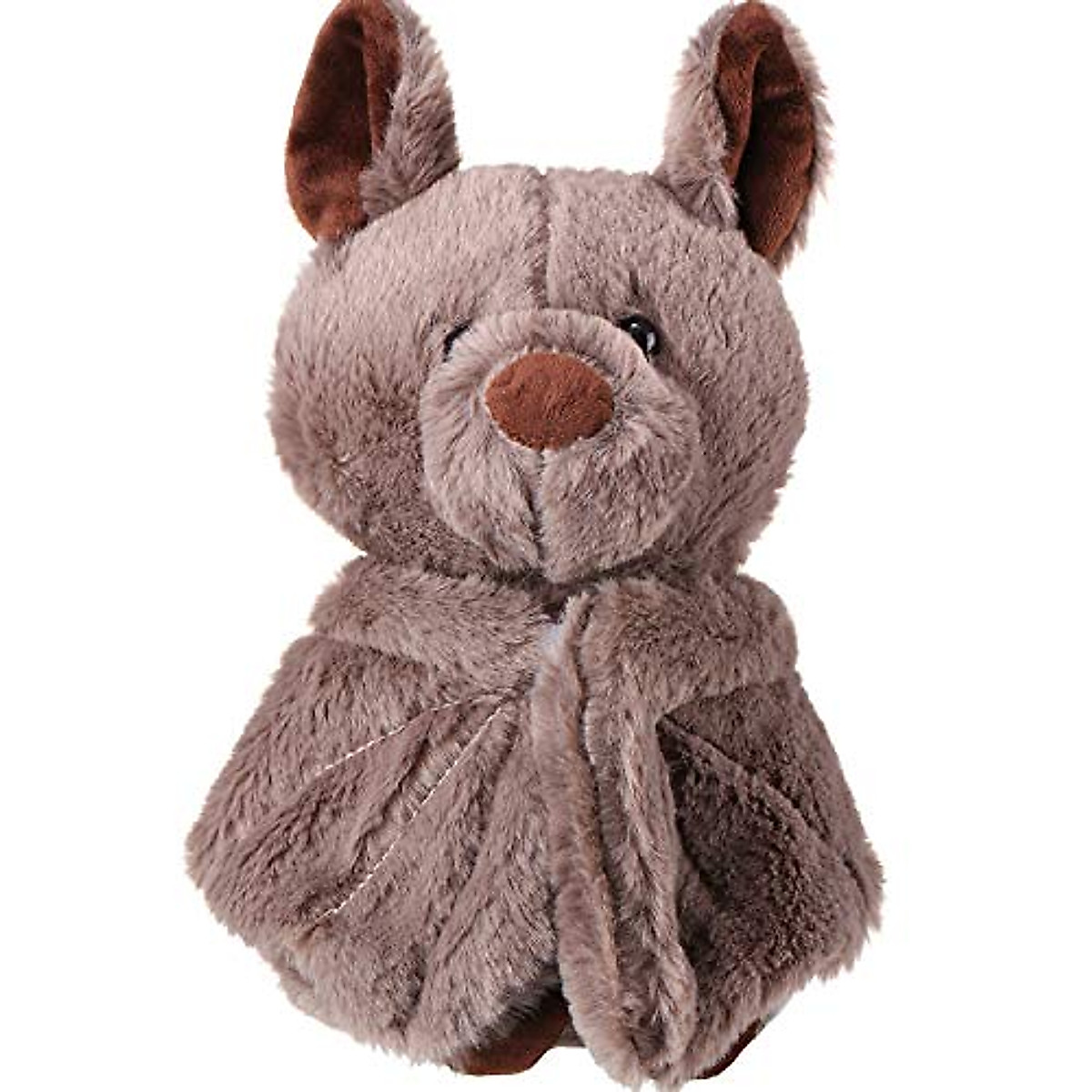 Plush Bat Bashful Stuffed Animal Bat Cute Plush Animal Halloween Furry Doll 11 Inches (Brown)