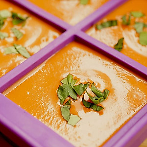 Soup Master 6-in-1 Storage & Freezer Container with lid - 4 pack – makes 24 perfect 1 cup cubes- Stores 1 Gallon of Soups, Pasta, Sauces, Stews, Desserts and More. Easy-To-Clean & Dishwasher Safe