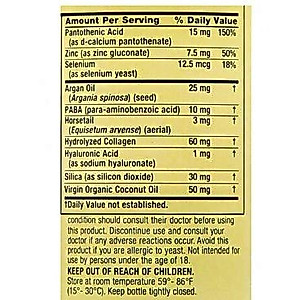 Spring Valley Hair Skin Nail Biotin, Oil, 120ct