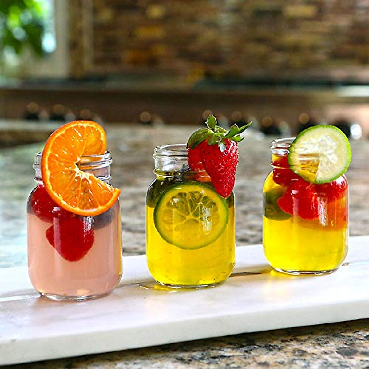 Kate Aspen Glass Set, Favors, Party Decor, Arts and Crafts, Set of 12 Mini Mason Jars, 12 Count