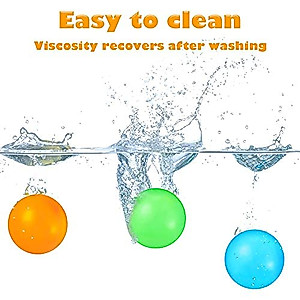 Skylety 8 Pieces Glow in The Dark Sticky Balls Elevated Glowing Stress Balls Relax Cool ASMR Stuff Toy for Ceiling Wall Adults(1.8 Inches,White, Blue, Orange, Green)