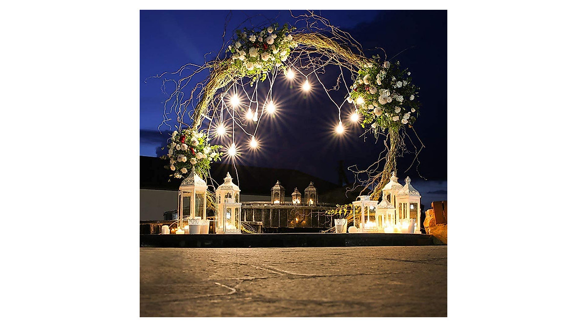Baxstel 40 Ft Solar String Lights for Outdoors - Waterproof & Shatterproof