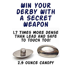 To the Least of These Tungsten Canopy Weight, 2.5 oz., Easily Add Weight and Maintain Your Center of Gravity, Tungsten Weights