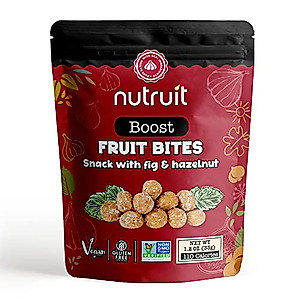 Nutruit Fig Ball Snack (Pack of 20), Smyrna Figs, Vegan, Gluten Free, Non GMO, Plant Based, High Fiber, 1.1 oz Premium Packs