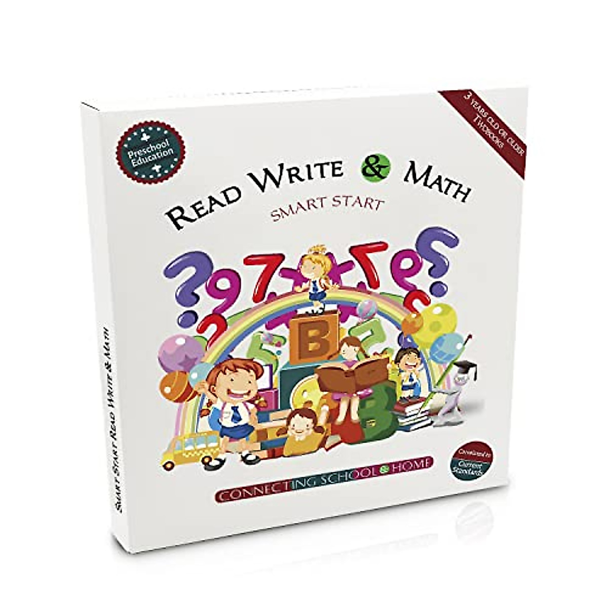 EPCQUYIN 2 PC 11" X 8" Magic Practice Copybook Reusable Writing Practice Book Alphabet & Math Calligraphy Set Kids Early Education Materials English Handwriting Workbook with Pens