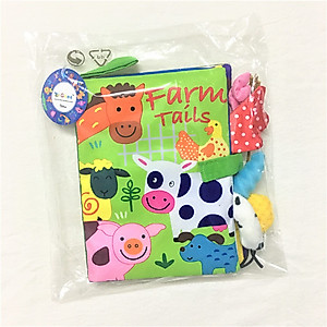 MUBEN Baby Soft Book Cloth Book Crinkle Books for Babies, Touch and Feel Books for 1 Year Old Infants Early Education Toys, Fabric Tactile Baby Books for Toddler Boys Girls