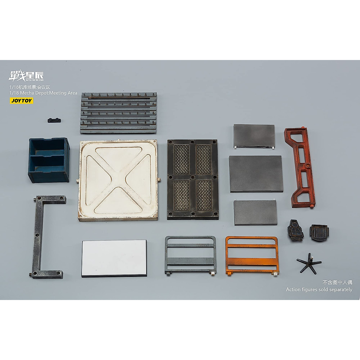 HiPlay JoyToy Science-Fiction Theme Scene Base for 1/18 Scale Action Figures- 1/18 Mecha Depot:Meeting Area JT0913