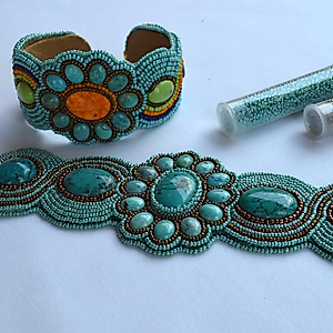 Lacys Stiff Stuff Beading Foundation,White Fabric 3 Sheets Made in The USA & Durable Material Used for Bead Stitch Embroidery, Cabochon and Sewing SS3811,8.5*11 inches