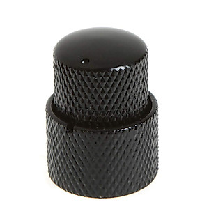 HEALLILY Dual Concentric Control Knobs Stacked Knobs Guitar Volume Tone Control Dome Knobs for Electric Guitar Bass Black