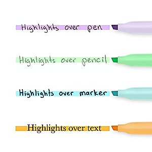 SHARPIE Pocket Highlighters, Mild Pastel Colors, Assorted, Chisel Tip, 12 Count