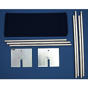 OnlineEEI Premier Portable Pipe and Drape Backdrop Kit 8ft x 10ft (Black)