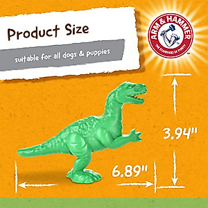 Arm & Hammer for Pets Nubbies Dental Toys T-Rex Dental Chew Toy for Dogs | Best Dog Chew Toy for Moderate Chewers | Reduces Plaque & Tartar Buildup Without Brushing, Mint Flavor, 24 Pack