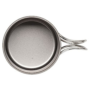 Snow Peak Ti-Single 450 Cup - Lightweight & Compact Titanium Cup with Foldable Handles - D 3" H 3.2"