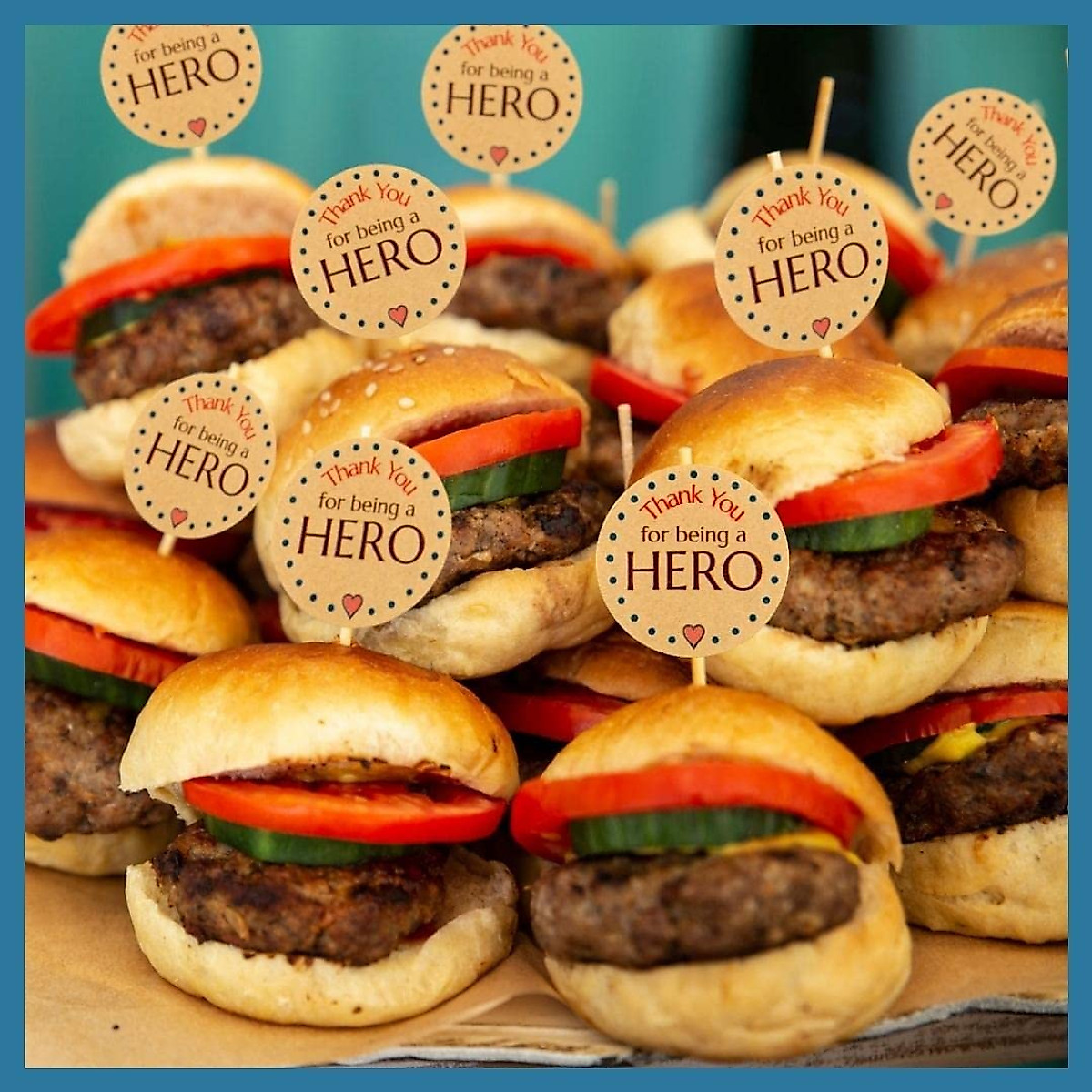 Gazelle Thank You Stickers, Roll, 500 Kraft Stickers. Say Thank You to Our Heroes 1.5 Inch Gratitude Stickers Fit On Envelopes, Greeting Cards, Gift Bags. Eco-Friendly Soy-Based Ink (Kraft)