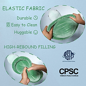 WEIGEDU Tortoise Sea Turtle Stuffed Animal Plush Toy, Tortoise Turtle Cushion Pillow for Girls Boys Kids Bedtime Birthday Christmas Toddler Gift, 16.5 inches