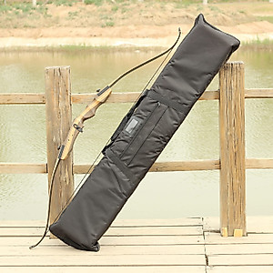 FENJANER Archery Bow Case Recurve Bow Bag Traditional Longbow Bag Lengthen Backpack for Outdoor Shooting Practice (68 inch)