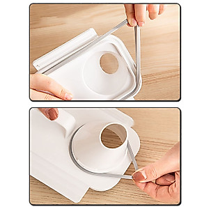 [2 Pack] Laundry Detergent Dispenser for Laundry Room Organization and Storage,61 Oz Laundry Soap Dispenser,Liquid Laundry Detergent Dispenser with 4 Removable Labels,BPA Free & PET Plastic,Clear